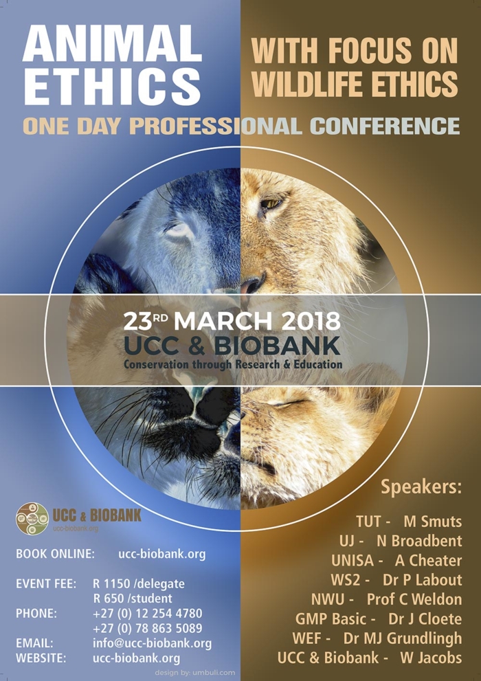 Animal Ethics with Focus on Wildlife Ethics – UCC & Biobank